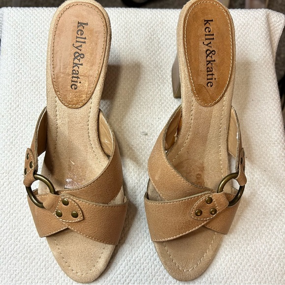 Kelly & Katie | Shoes | Kellykatie Leather Heeled Sandals | Poshmark